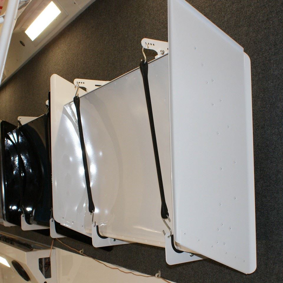 HRP Wall Mount Adjustable Front Wing Holder White Powder Coat ...