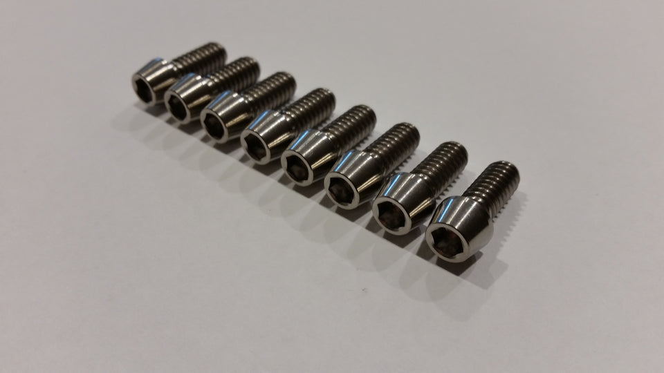 BK Ti Components Titanium Ram Tube Pinch Bolt Set 8 off 1/4 Unc x 5/8i ...