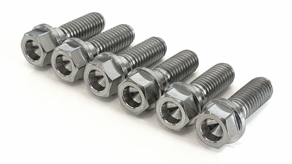BK Ti Components Titanium Rear Motor Plate Bolt set 6 off x 3/8 Unc x ...