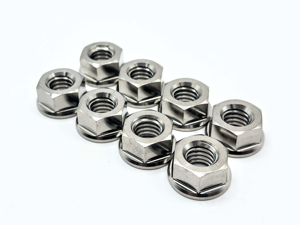 BK Ti Components Titanium F500 Front Hub Nuts 10 x 5/16 Unc ...