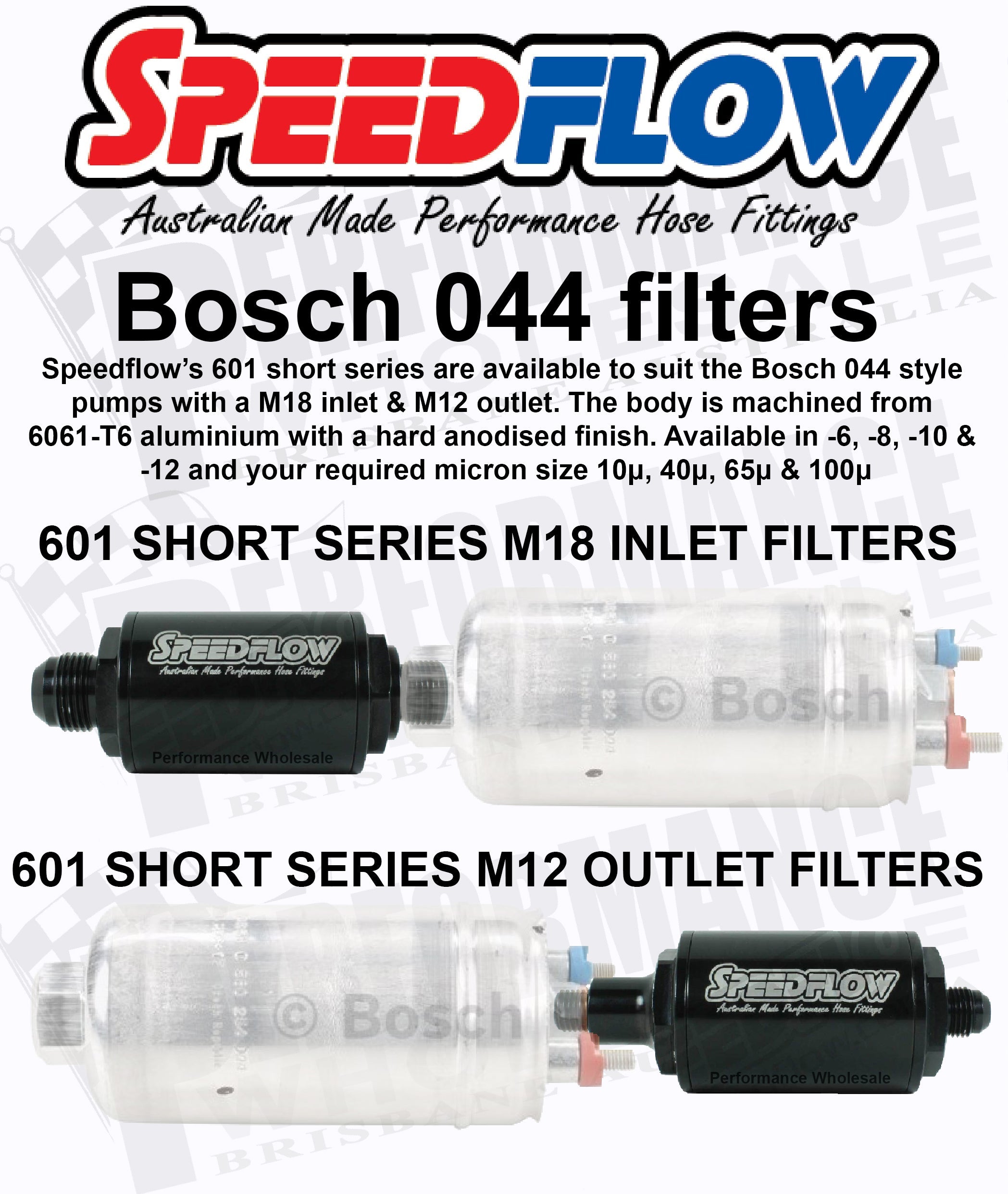 Speedflow Fuel Pump Check Valve / Non-Return Valve Suit Bosch 044 ...