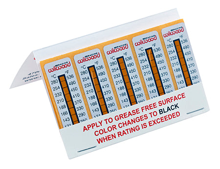 Wilwood Brake Temperature Strips (10 Pack) – Queensland Speedway Spares ...
