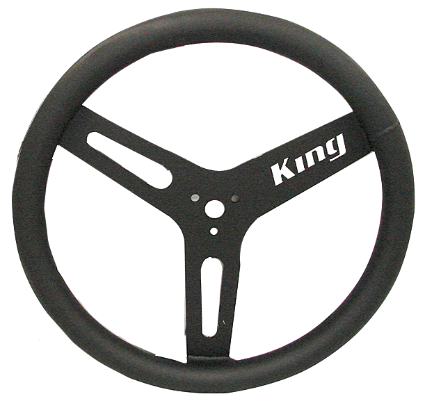 King Big Tube Steering Wheel - Black – Queensland Speedway Spares (QSS)